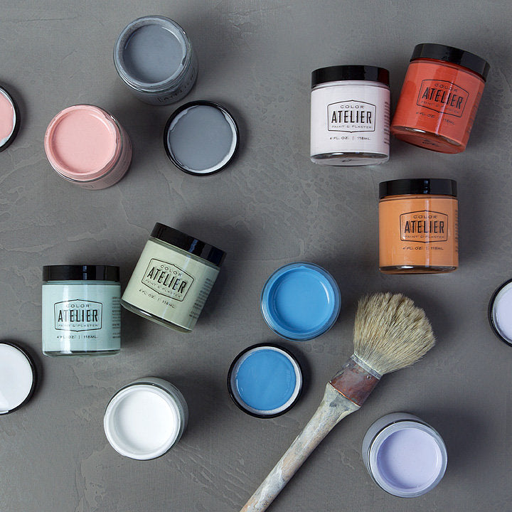 Order Now | Lime Wash Paint Samples Jars | Color Atelier Paint
