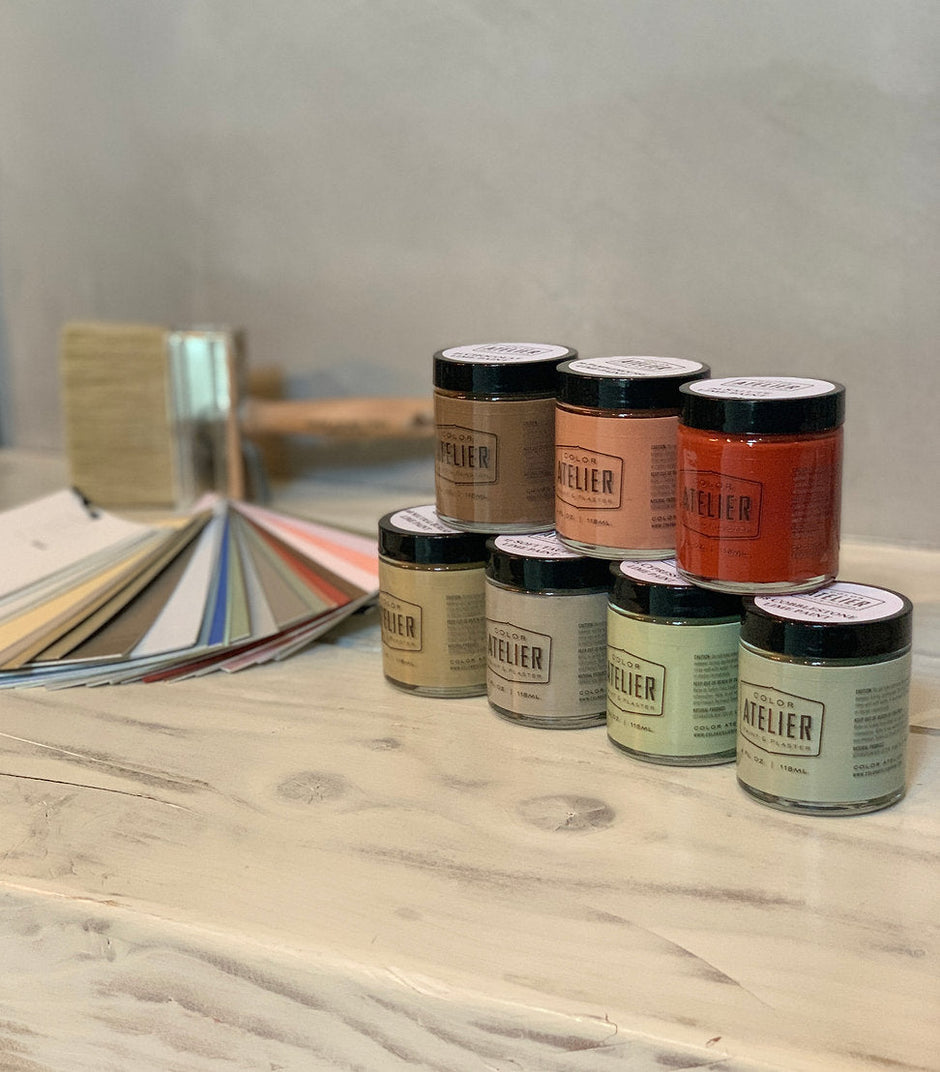 Order Now | Lime Wash Paint Samples Jars | Color Atelier Paint